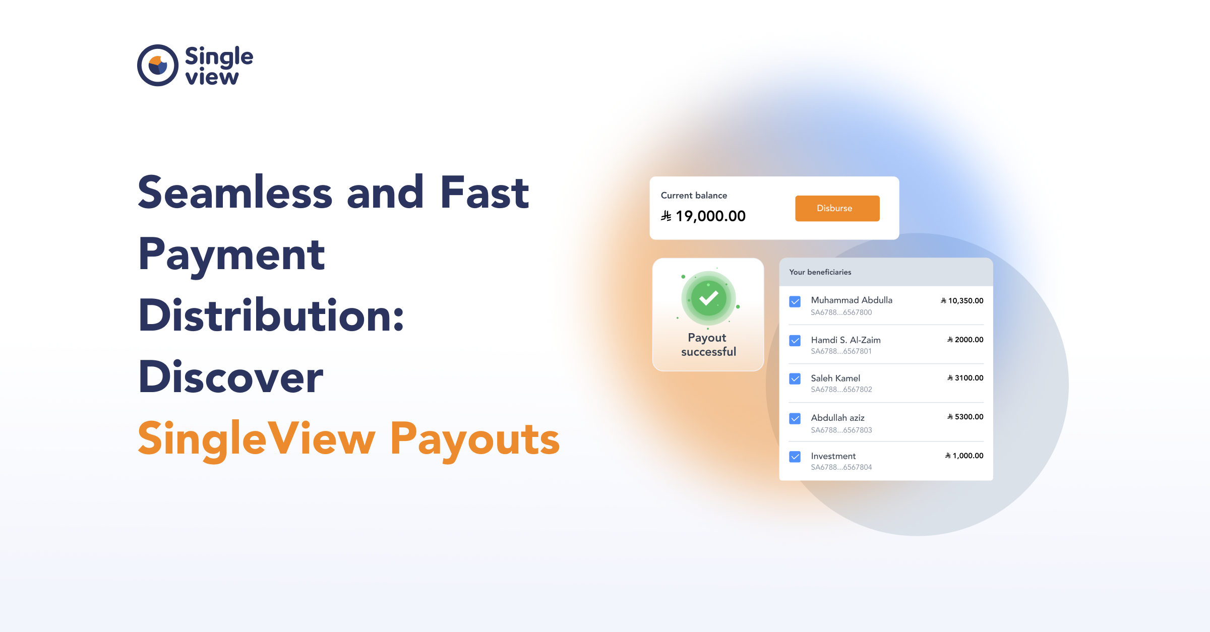 Payout Solutions - Quick & Secure Distribution | SingleView